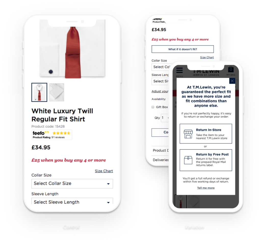 T.M. Lewin | Conversion