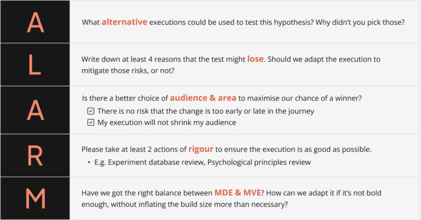 Maximising Experimentation Impact: The ALARM Protocol | Conversion