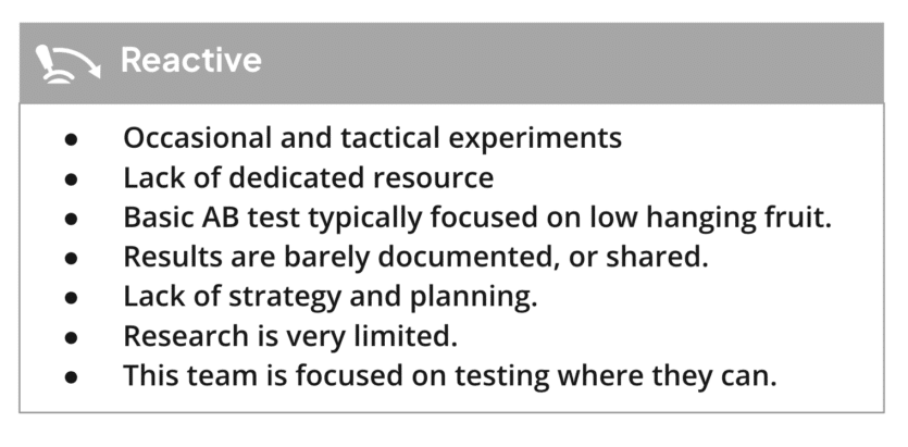 The Conversion Maturity Model: Benchmark Your Experimentation Program | Conversion